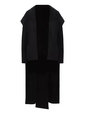Yohji Yamamoto Open-front Coat - Black
