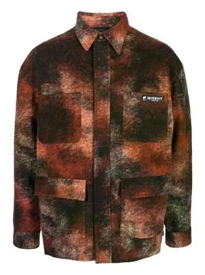 MISBHV Patterned Logo-patch Shirt - Red