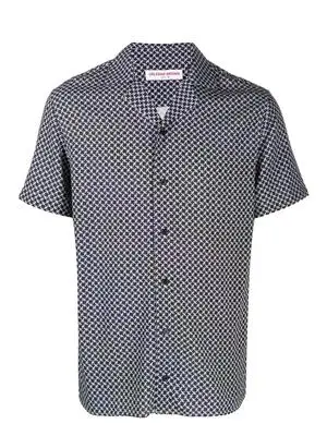 Orlebar Brown All-over Graphic-print Shirt - Blue