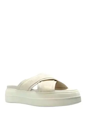 Hogan Leather Slides - Neutrals
