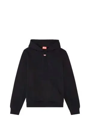 DIESEL® Logo-appliqué Hoodie - Black