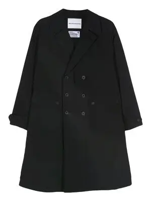WHITE MOUNTAINEERING Double-breasted Coat - Black