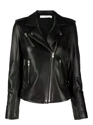 IRO PARIS Notched-lapels Biker Jacket - Black