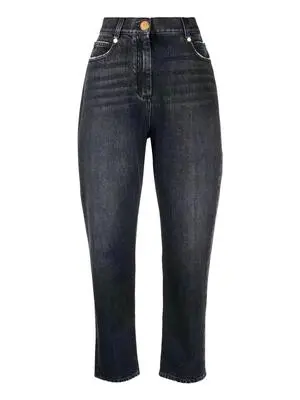 Balmain Low-rise Boyfriend Jeans - Black
