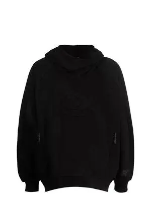 Alexander McQueen Embossed-detail Loose-fit Hoodie - Black