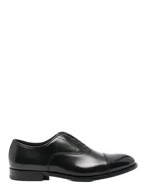 DOUCAL'S Leather Oxford Shoes - Black