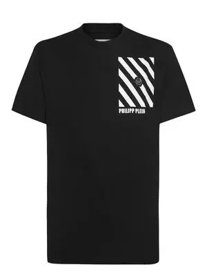 Philipp Plein Rainbow Stripes T-shirt - Black