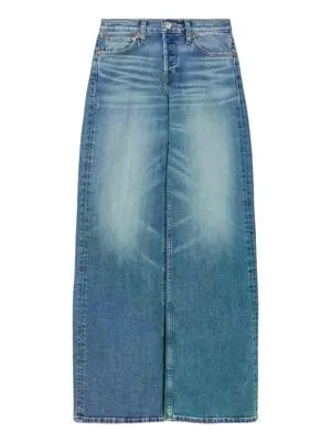 RE/DONE Mid-rise Wide-leg Jeans - Blue