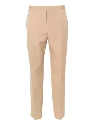 JIL SANDER Tapered Cropped Trousers - Neutrals