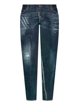 Dsquared2 Logo-patch Cotton Jeans - Blue