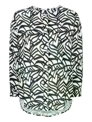 BAMBAH Geometric-print Cairo Shirt - Black