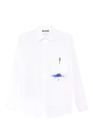 Moschino Pen-print Shirt - White