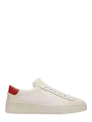 Bally Embossed-logo Leather Sneakers - White