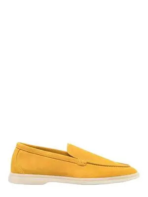 SCAROSSO Suede Slip-on Loafers - Yellow
