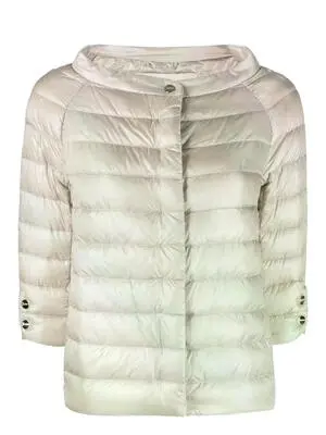 Herno Three-quarter-length Sleeve Puffer Jacket - Neutrals