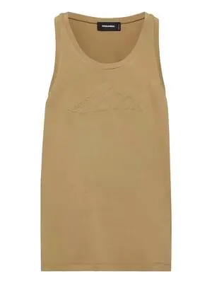 Dsquared2 Embossed Logo Tank Top - Neutrals