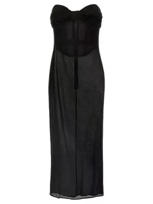 Magda Butrym 27 Strapless Midi Dress - Black