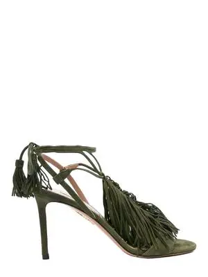 AQUAZZURA 85mm Gytane Sandals - Green