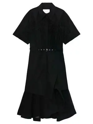 3.1 Phillip Lim Belted Midi Dress - Black