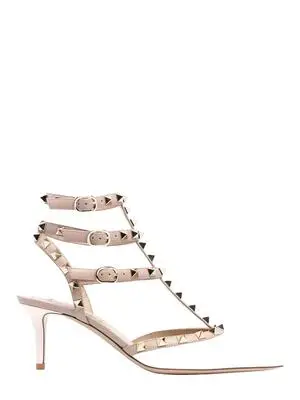 Valentino Garavani Rockstud Caged Pump 65mm - Neutrals