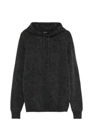 ROBERTO COLLINA Knitted Hoodie - Grey
