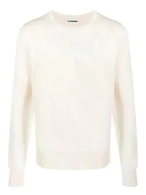 JIL SANDER Crew-neck Knitted Jumper - Neutrals