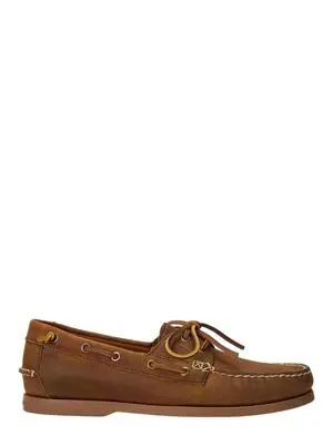 Polo Ralph Lauren Merton Leather Boat Shoes - Brown