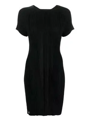 Philipp Plein Logo-plaque Ribbed T-shirt Dress - Black