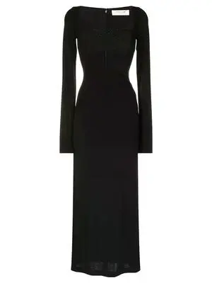 1017 Alyx 9sm Bandeau-panel Macramé Knit Dress - Black