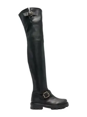 JIMMY CHOO Biker Ll Over-the-knee Boots - Black