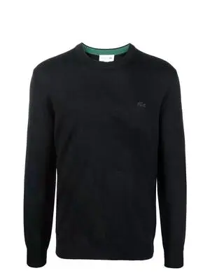 Lacoste Embroidered Logo Sweatshirt - Black