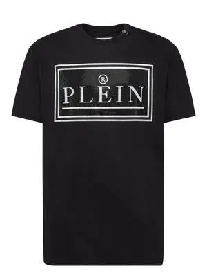 Philipp Plein Printed Round-neck T-shirt - Black