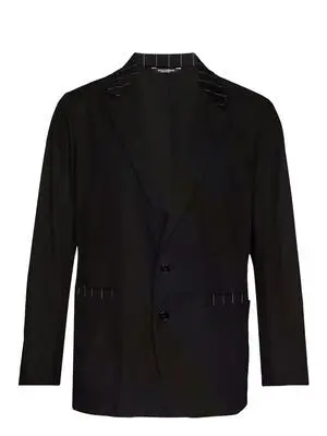 Dolce & Gabbana Stripe-trim Single-breasted Blazer - Black