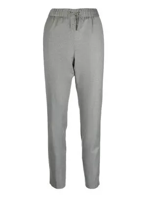 Fabiana Filippi Drawstring Straight-leg Trousers - Grey
