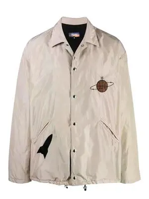 JUST DON Patch-detail Shirt Jacket - Neutrals