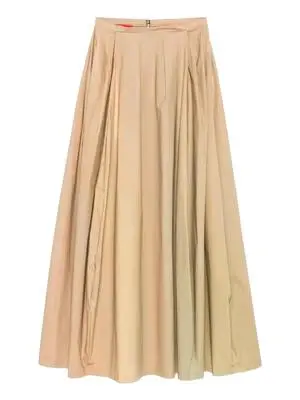 THELATEST Pleat-detailed Midi Skirt - Neutrals