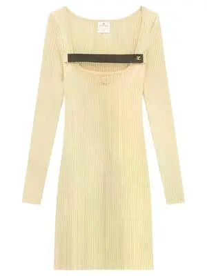 COURREGES Racer Mini Dress - Neutrals