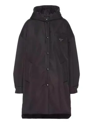 Prada Re-nylon Triangle-logo Raincoat - Black