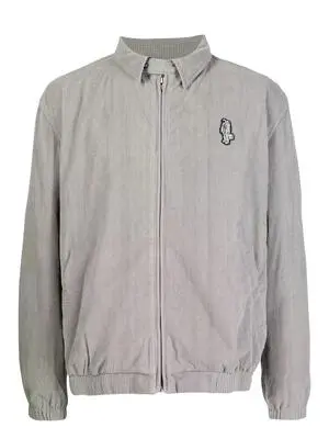 BILLIONAIRE BOYS CLUB Logo Zip-up Shirt Jacket - Grey