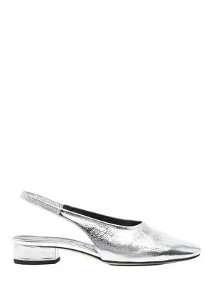 AeydĒ 25mm Dua Slingback Pumps - Silver