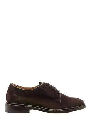 TRICKER'S Almond-toe Lace-up Oxford Shoes - Brown