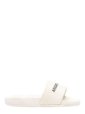 Axel Arigato Logo-print Pool Slides - Neutrals