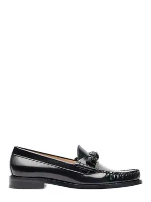 STUART WEITZMAN Leather Loafers - Black