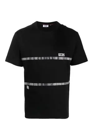 Gcds Crystal Embellished T-shirt - Black