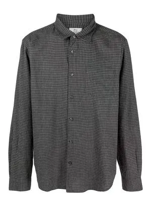 Woolrich Gingham-check Cotton Shirt - Grey