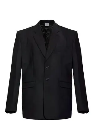 Vetements Embroidered Blazer - Black