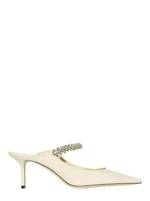 JIMMY CHOO 65mm Bing Leather Mules - Neutrals