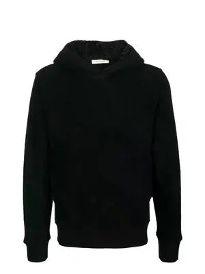 CRAIG GREEN Long-sleeved Hoodie With Ruched Detail - Black