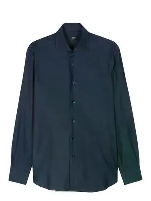 BARBA NAPOLI Long-sleeve Shirt - Blue