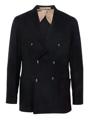 BARBA NAPOLI Double-breasted Jacket - Blue